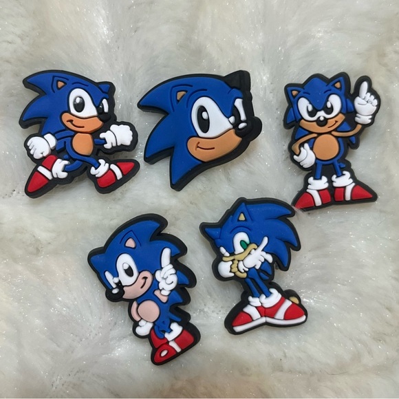 Accessories | Gaming Sonic Hedgehog Jibbitz Croc Charms Amy Knuckles ...